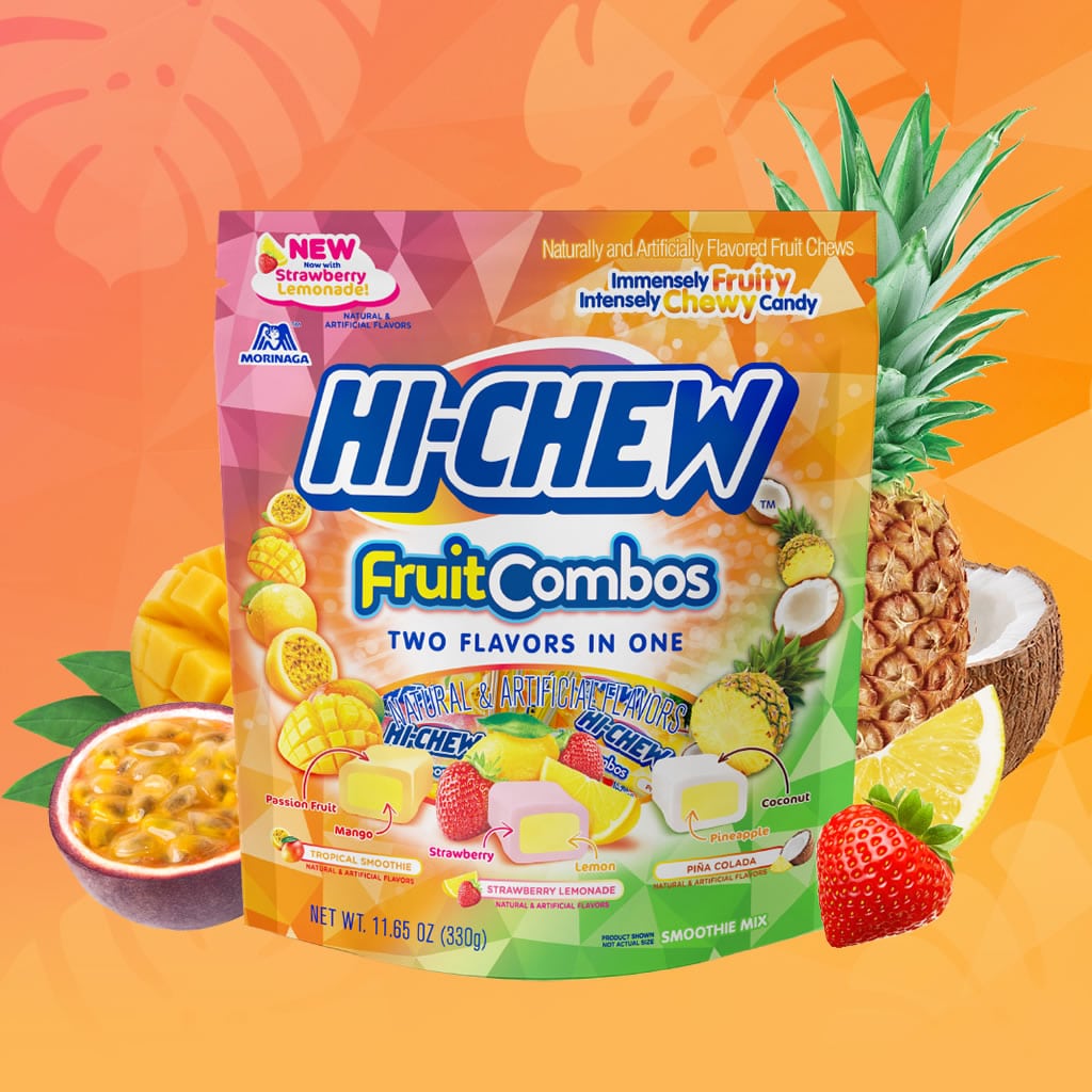 Transport Your Taste Buds with the New HI-CHEW™ Fruit Combos Stand Up